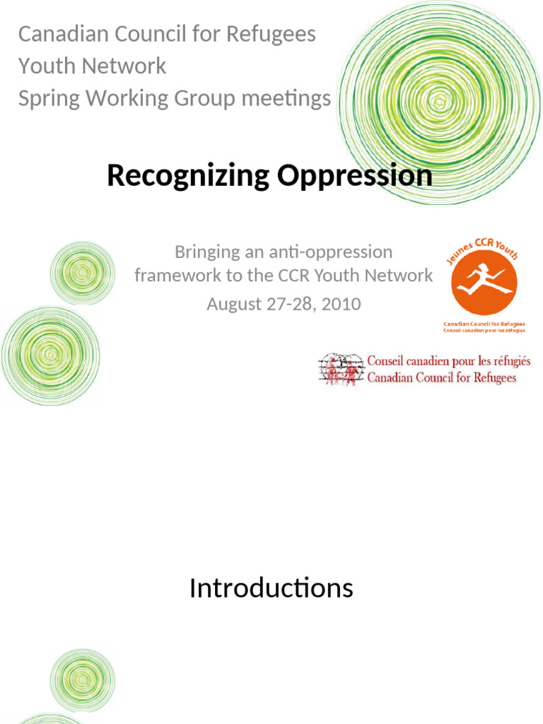 Anti-Oppression Framework for Youth | PDF | Intersectionality | Gender