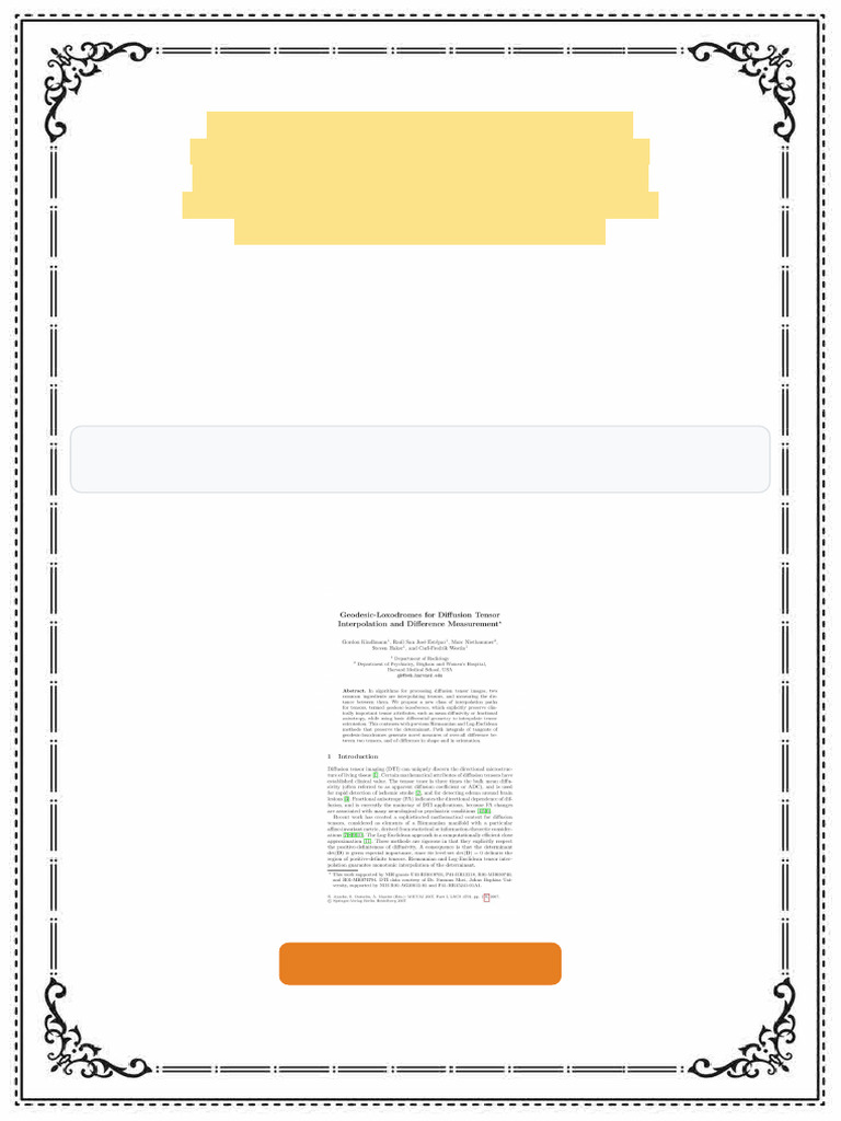 Geodesic Loxodromes for Diffusion Tensor Interpolation and Difference ...