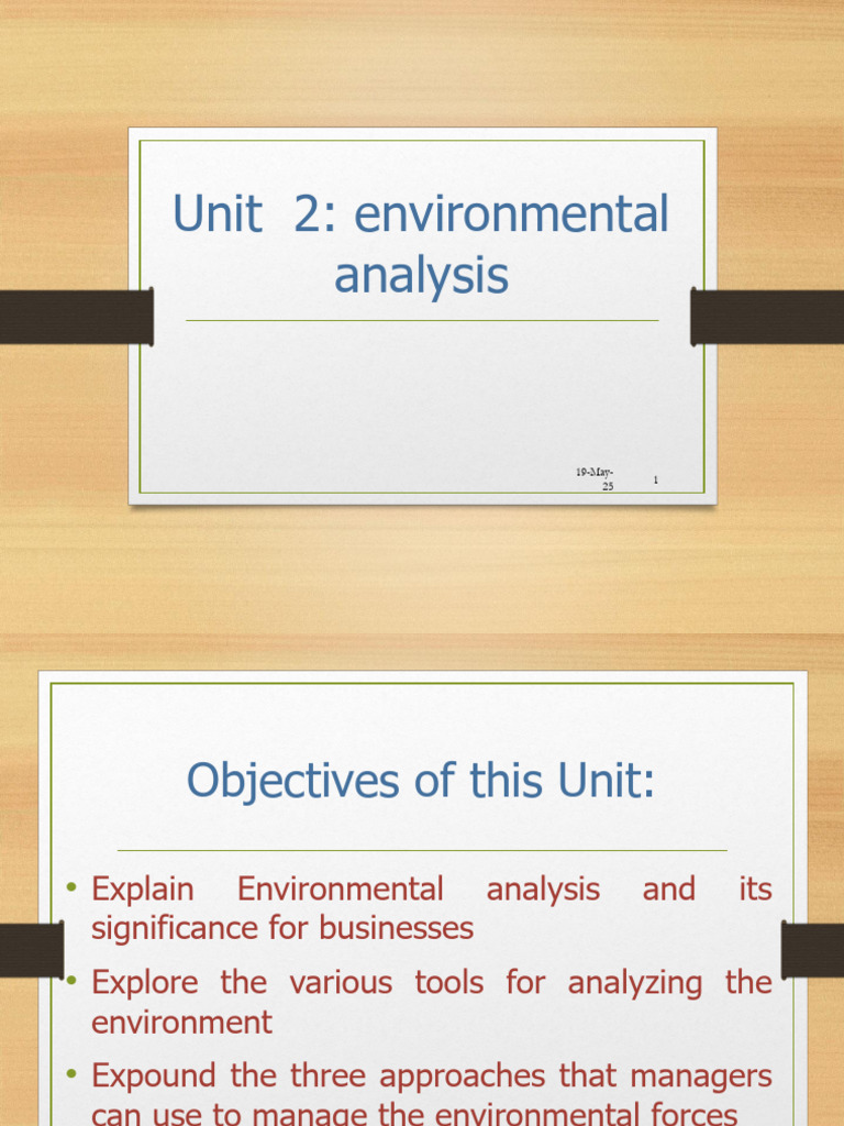 Unit 2 - Environmental Analysis Slides | PDF | Swot Analysis | Business ...