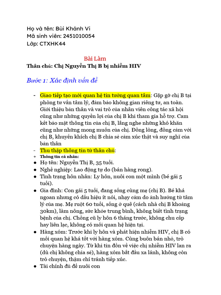 Tiến trình CTXH | PDF