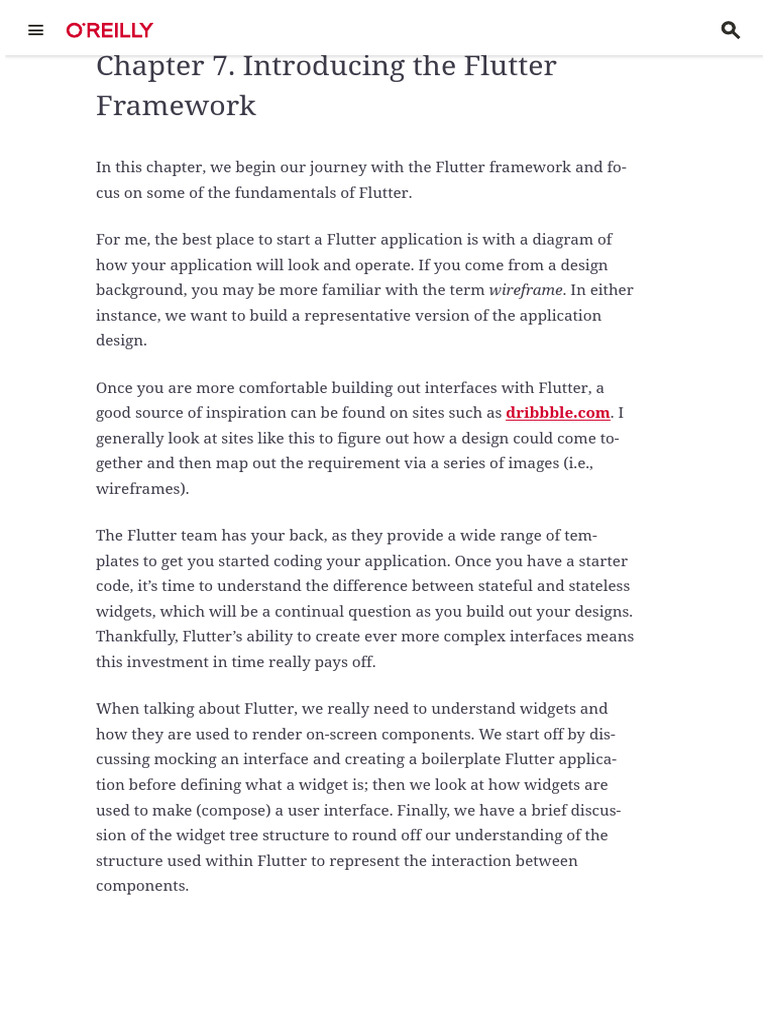 7. Introducing the Flutter Framework _ Flutter and Dart Cookbook | PDF | User Interface ...