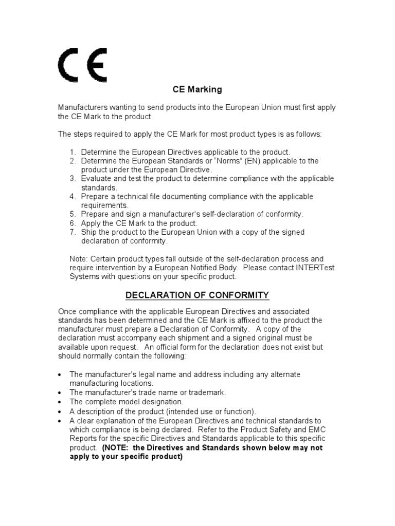 CE Marking: Apply To Your Specific Product) | PDF | Government | Business