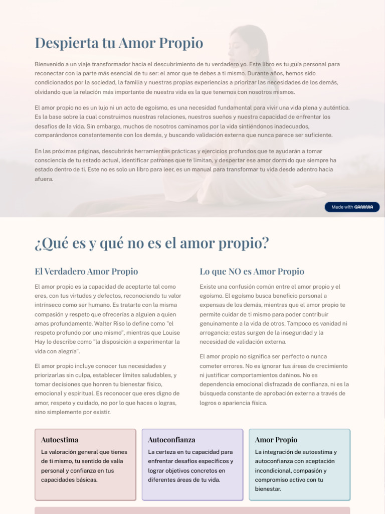 Despierta Tu Amor Propio | PDF