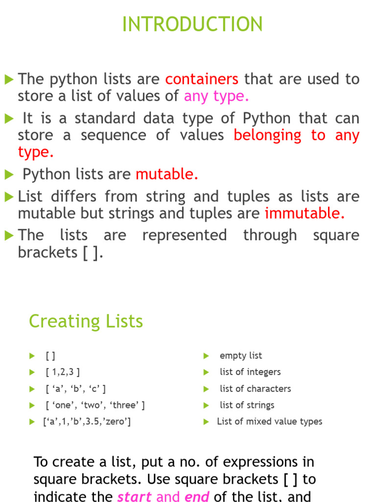 List Manipulation 2024-2025 | PDF | Data Type | String (Computer Science)