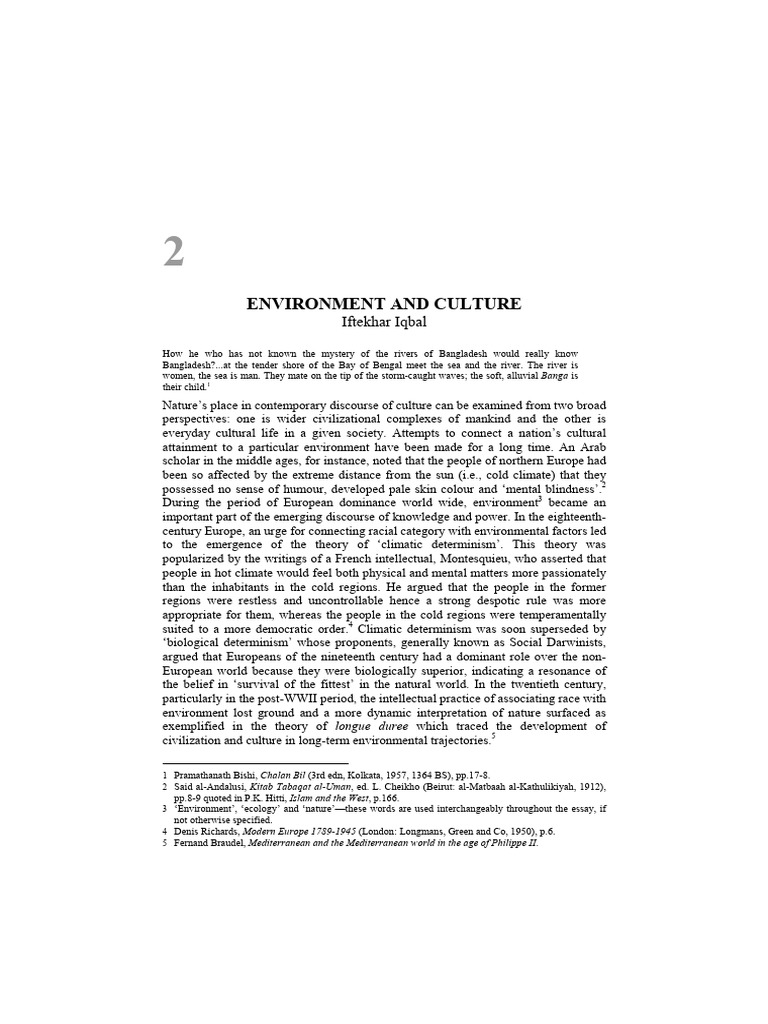 Bengal Environment and Culture | PDF | Southeast Asia | Bangladesh