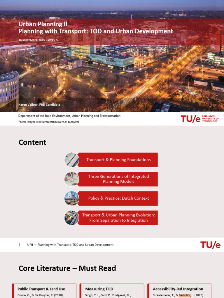 UPII_Week5_Planning with Transport TOD and Urban Development | PDF ...
