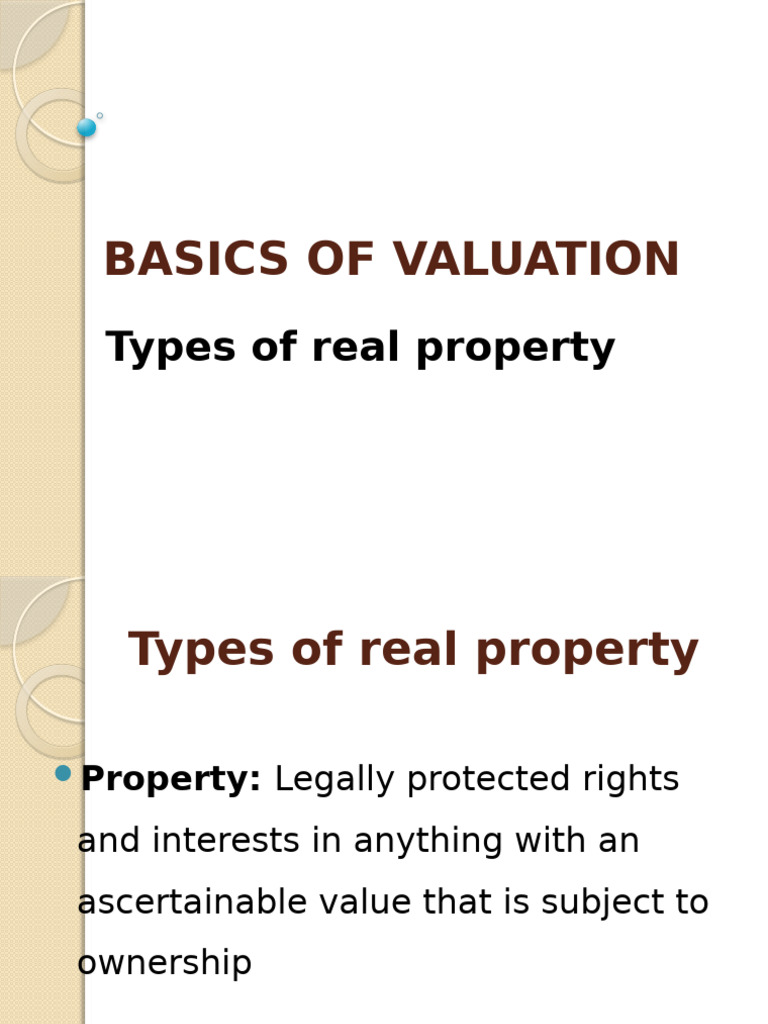 Types of Real Property | PDF | Real Property | Property