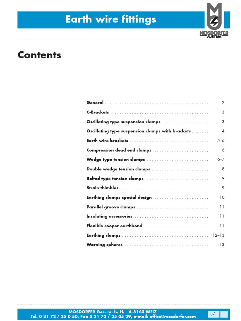 Earth Wire Fittings | PDF | Wire | Manufactured Goods