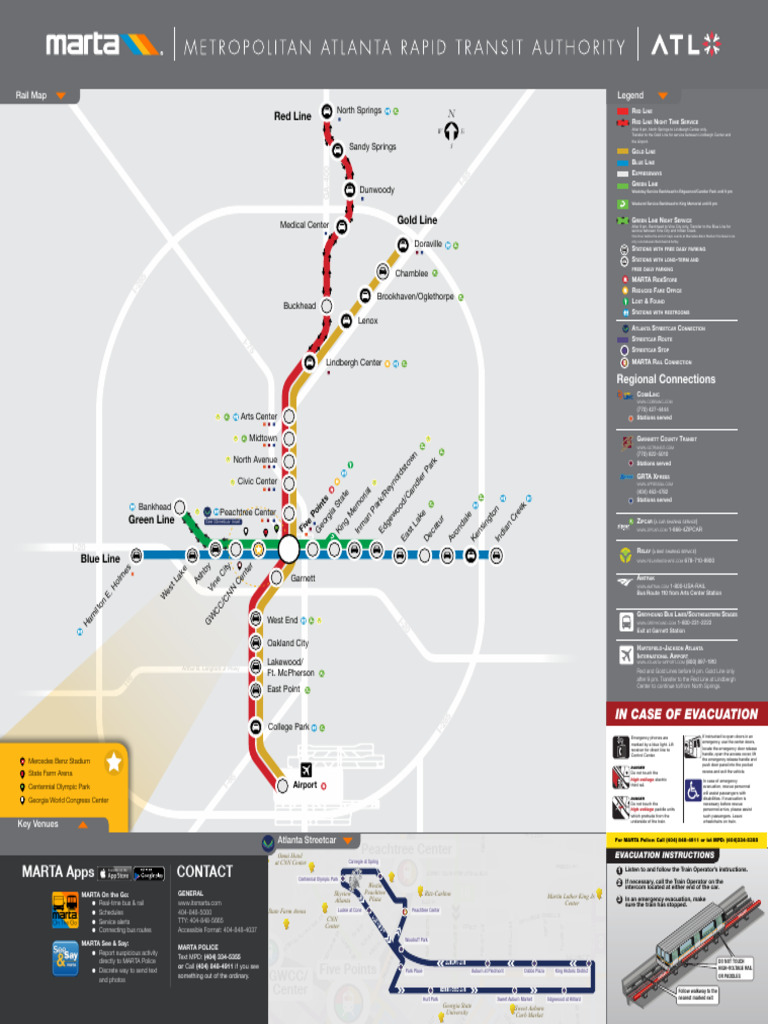 Atlanta MARTA Rail and Transit Guide | PDF | Rail Transport | Public ...