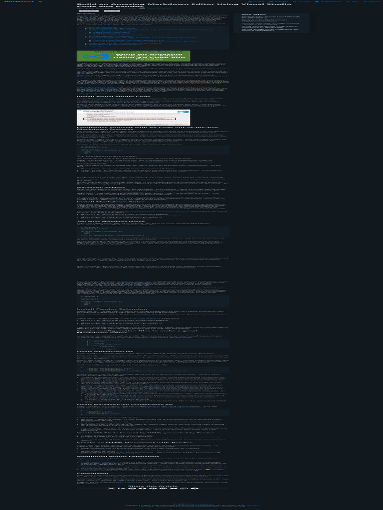 Build an Amazing Markdown Editor Using Visual Studio Code and Pandoc ...