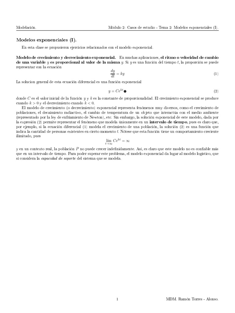 U1 M02 T02 (Modexp I) | PDF | Funcion exponencial | Ecuaciones ...