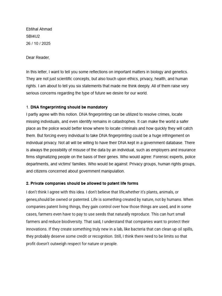 Evaluating Choices in Biology | PDF | Genetic Engineering | Genetically ...