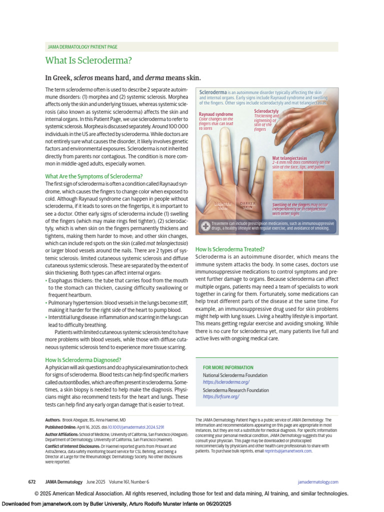 Understanding Scleroderma Symptoms & Treatment | PDF | Diseases And ...
