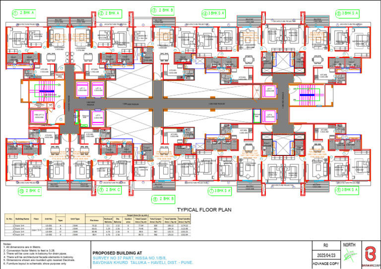Typical Floor Plan for Pune Building | PDF | Bmw
