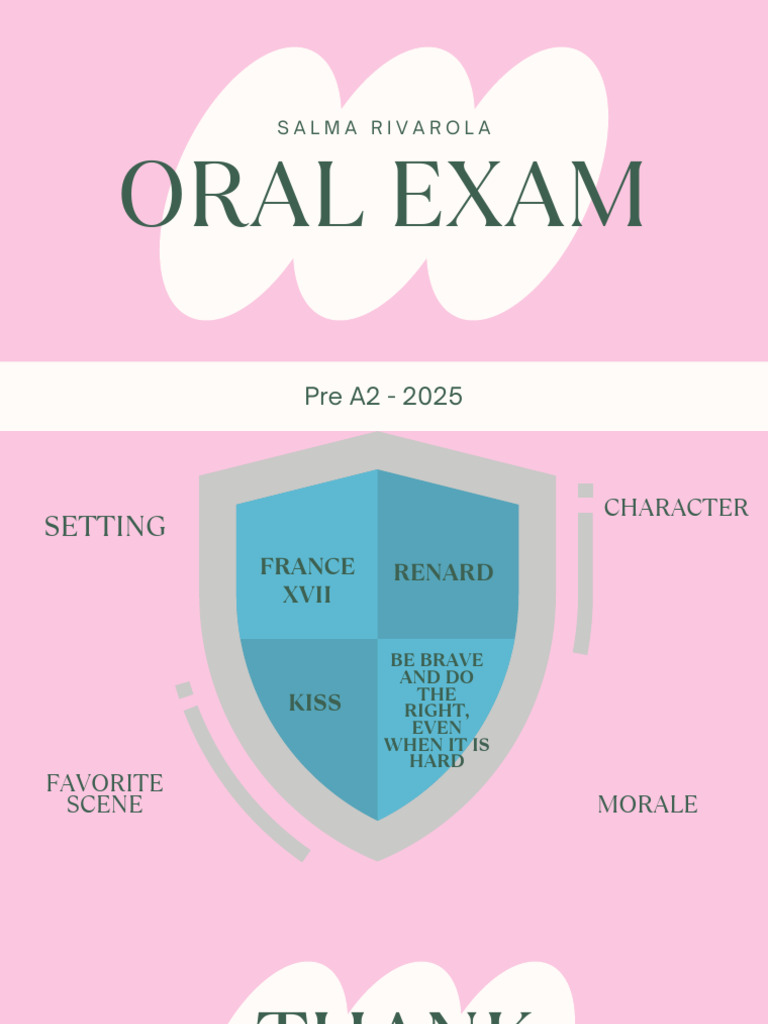 Oral Exam Pre A2: Character & Morale | PDF