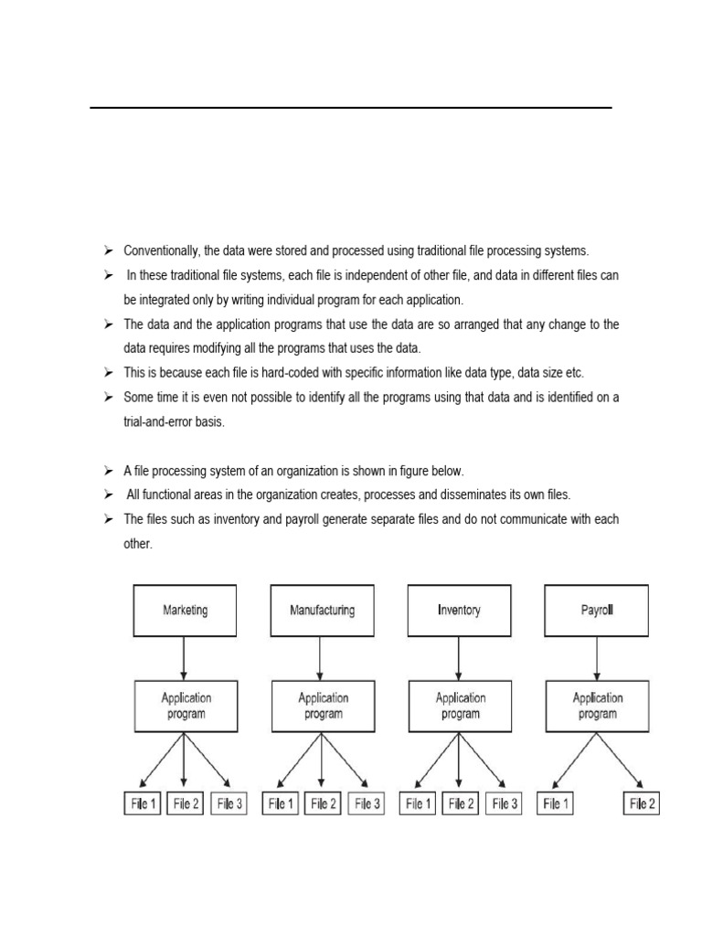 File Systems vs. Database Systems Explained | PDF | Databases ...