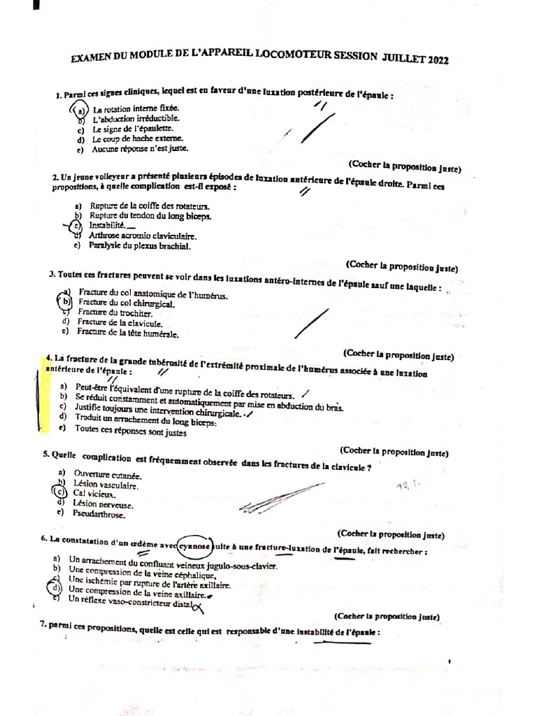 Ortho Rhumato MPR P4 | PDF