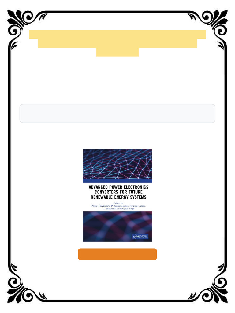 Advanced Power Electronics Converters for Future Renewable Energy ...