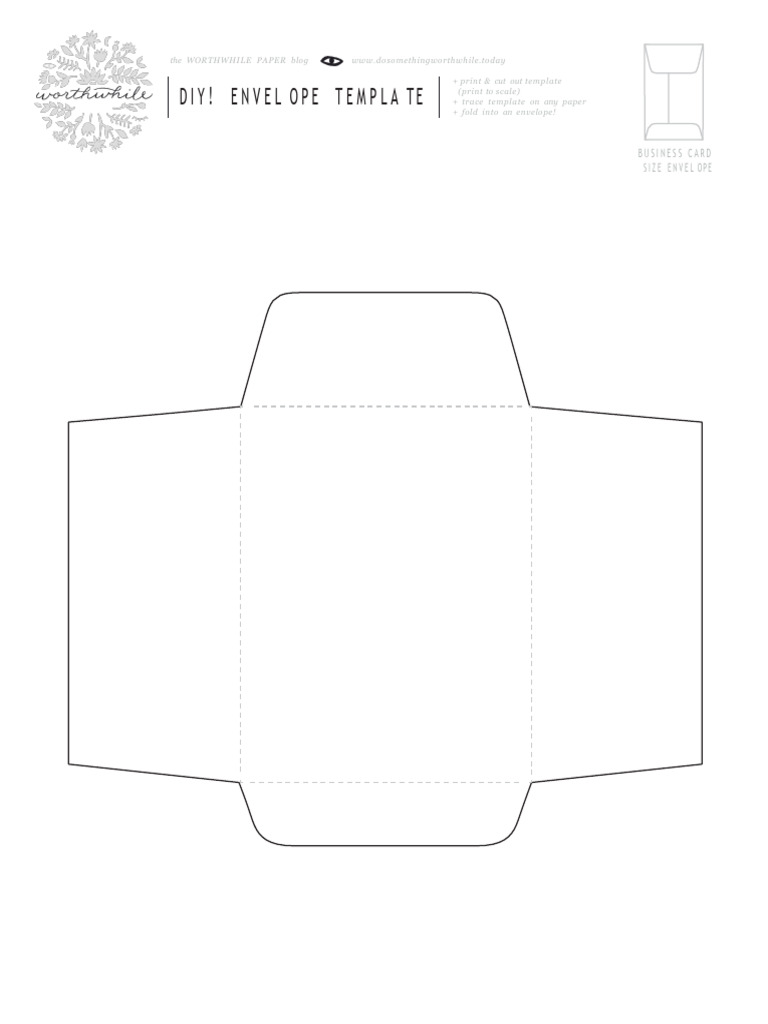 Small Envelope Template Worthwhile Paper | PDF