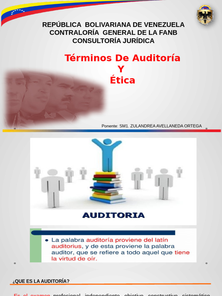 Ética y Terminos de Auditoría | PDF | Auditoría | Contralor