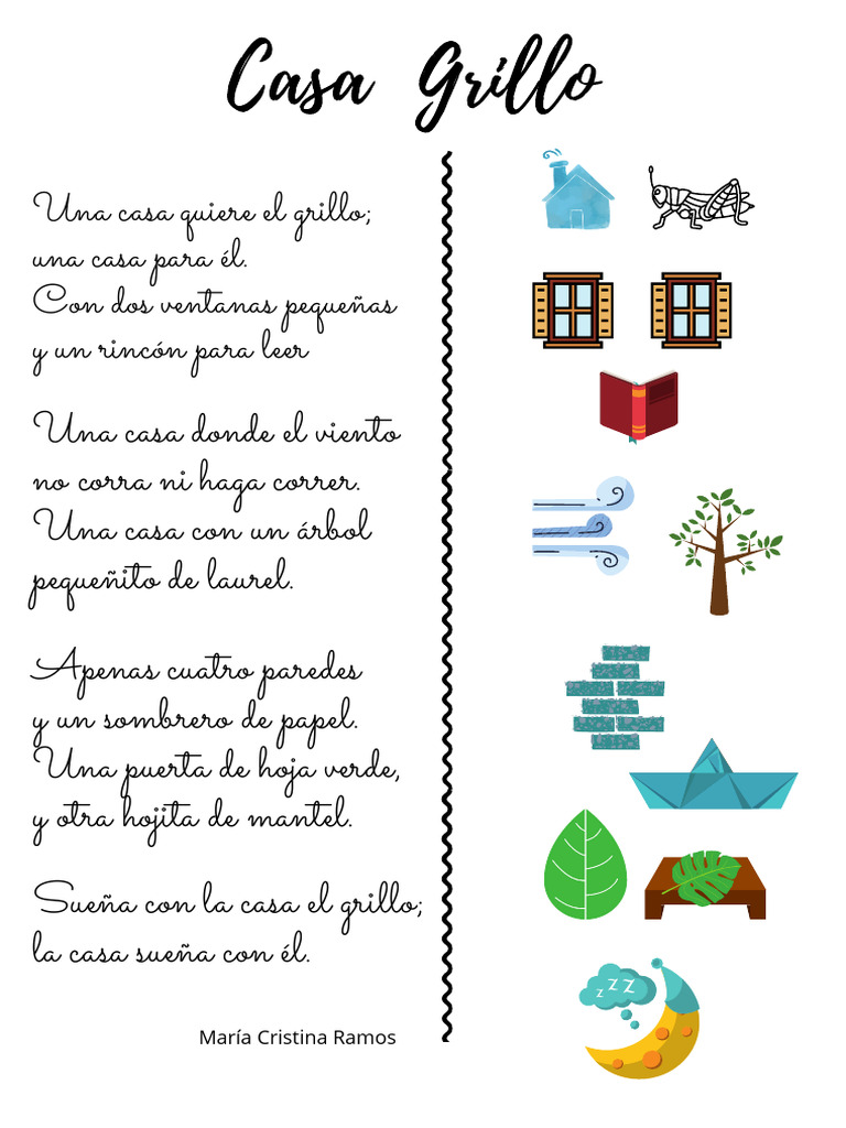 Poesía para Aprender CASA GRILLO | PDF