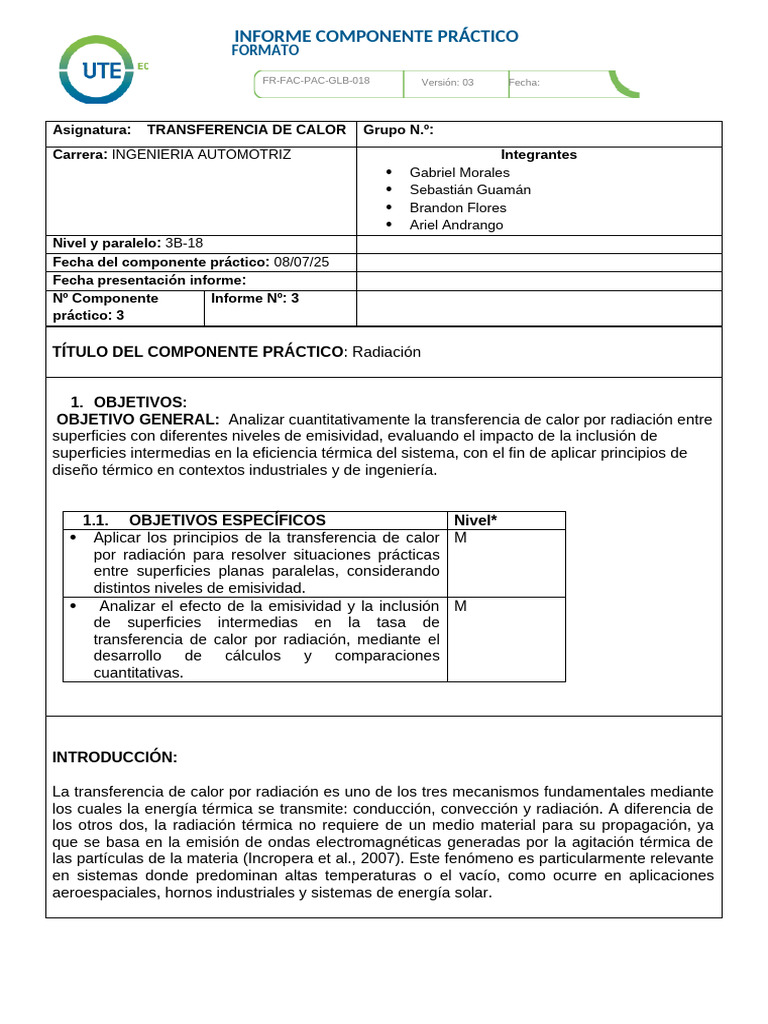 INFORME N°2 (o 3 jaja) | PDF | Transferencia de calor | Calor