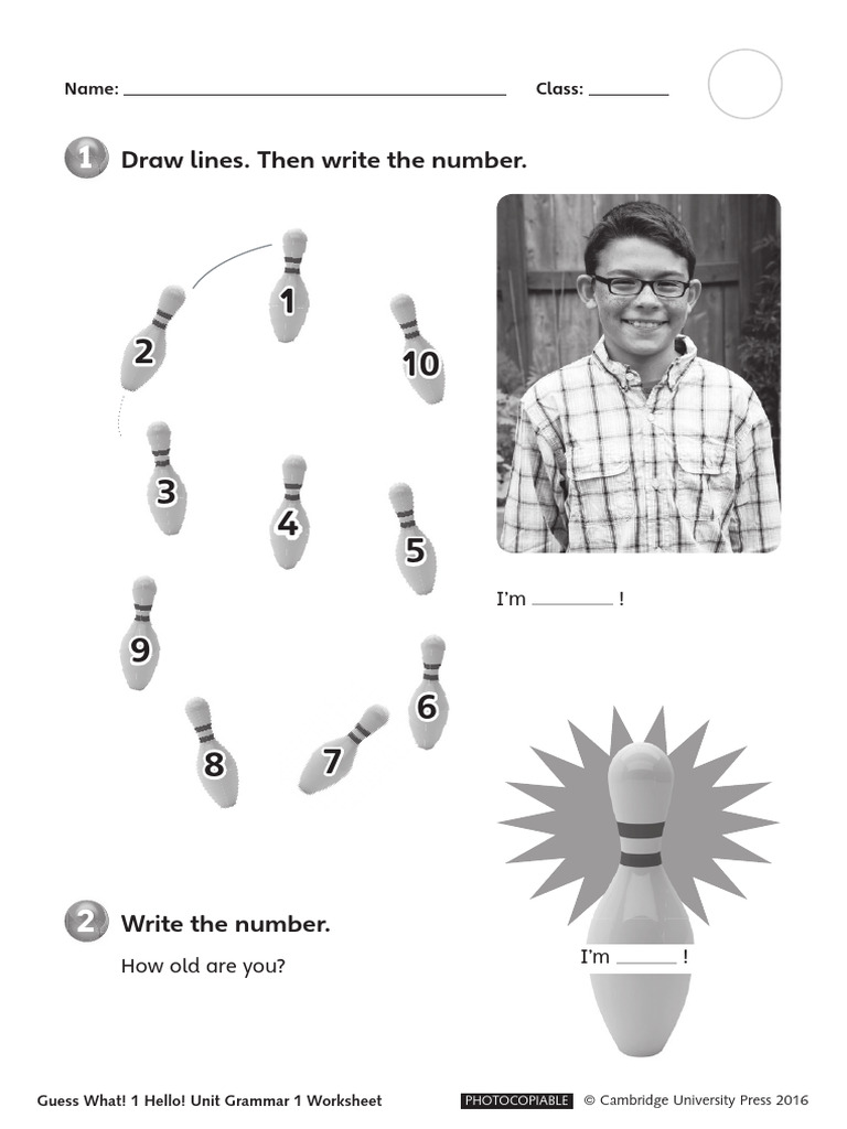 Guess What! 1 Grammar Worksheets | PDF | Vocabulary