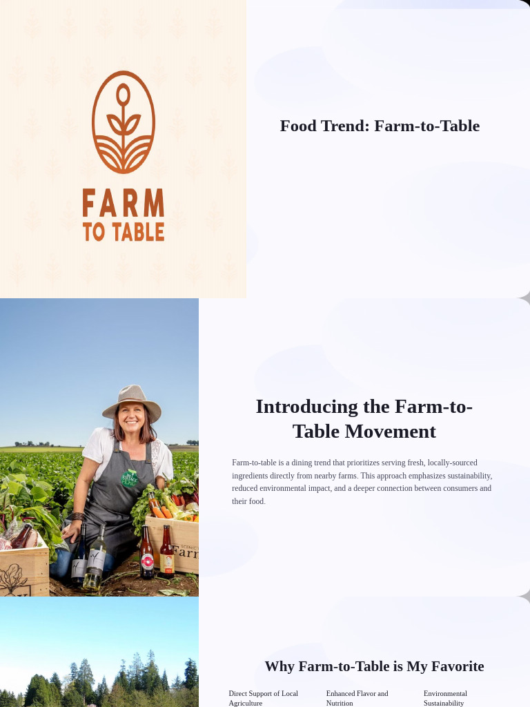 The Rise of Farm to Table Embracing Sustainability in Every Bite | PDF ...