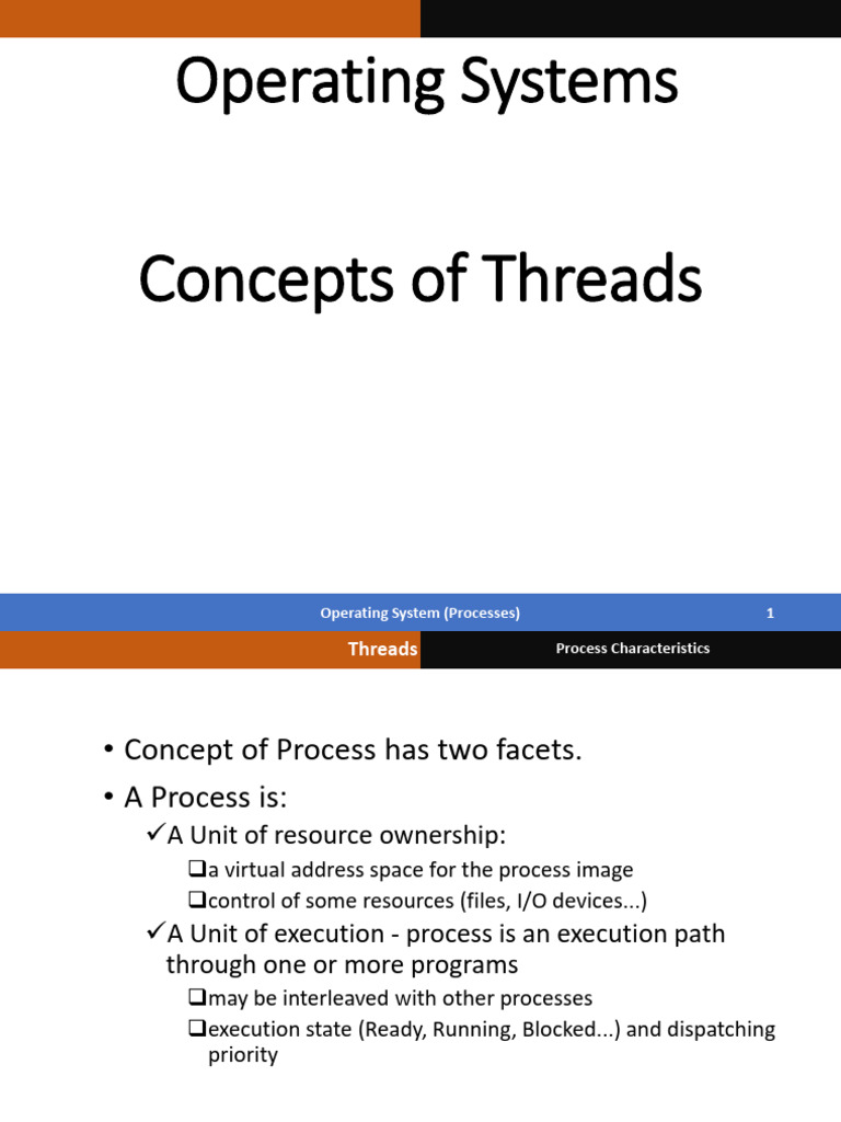 1 Introduction of Threads | PDF | Thread (Computing) | Process (Computing)