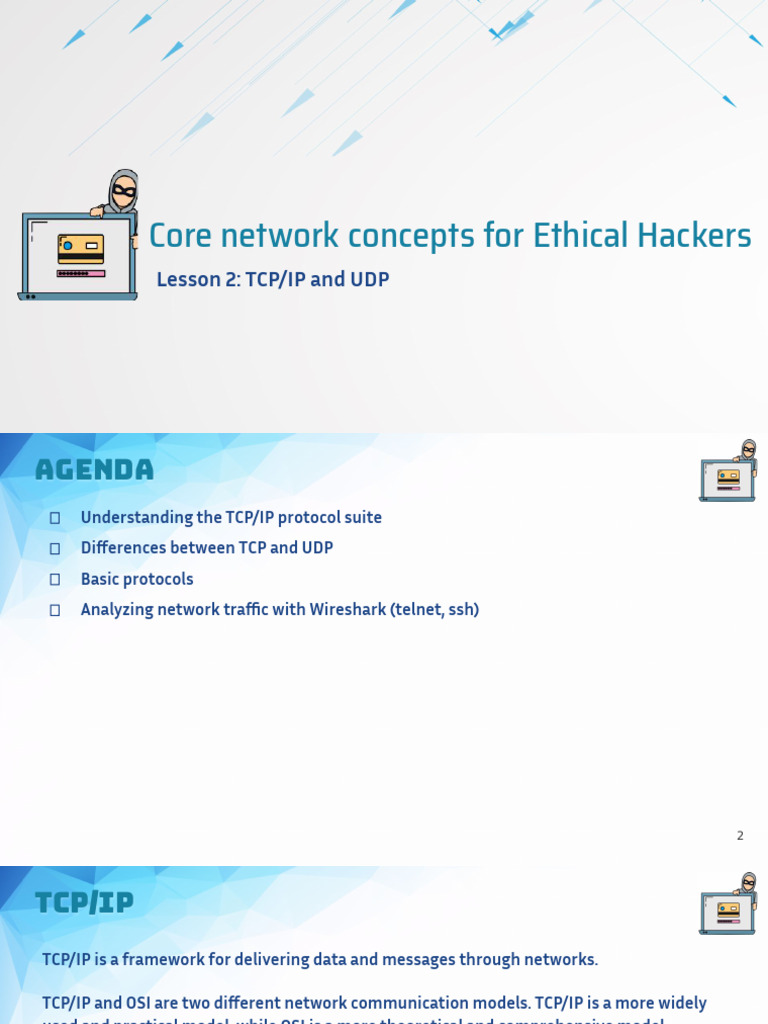 Lesson 2 - TCP - Ip and Udp | PDF | Internet Protocol Suite | Osi Model
