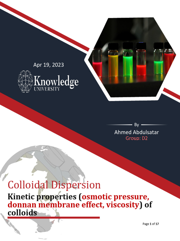 Colloidal dispersion _251109_024357 | PDF | Colloid | Viscosity