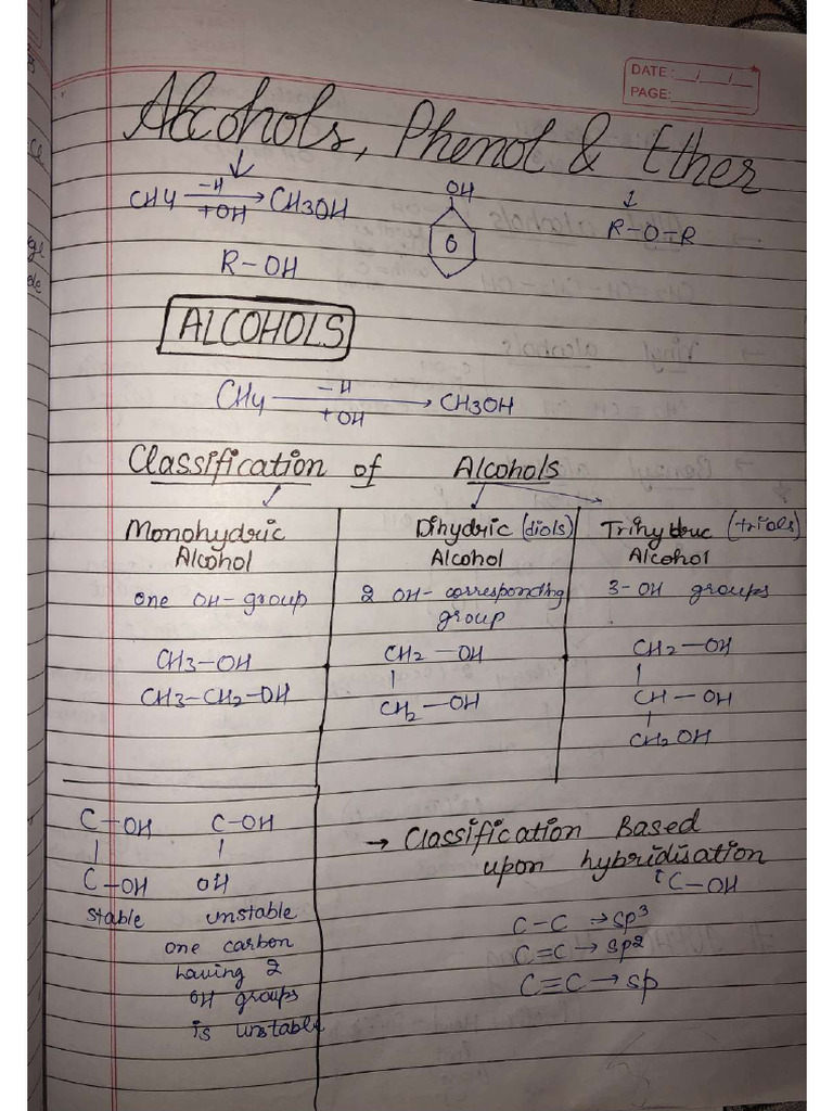 Alcohol Phenol and Ethers | PDF