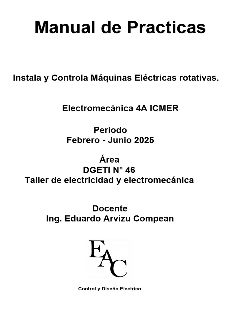 Instala y Controla Maquinas Electricas Rotativas MANUAL | PDF | Electricidad | Ingenieria Eléctrica