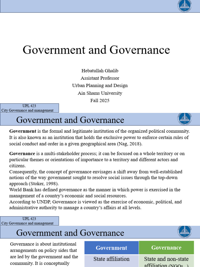 Urban Governance Challenges and Solutions | PDF | Governance | City
