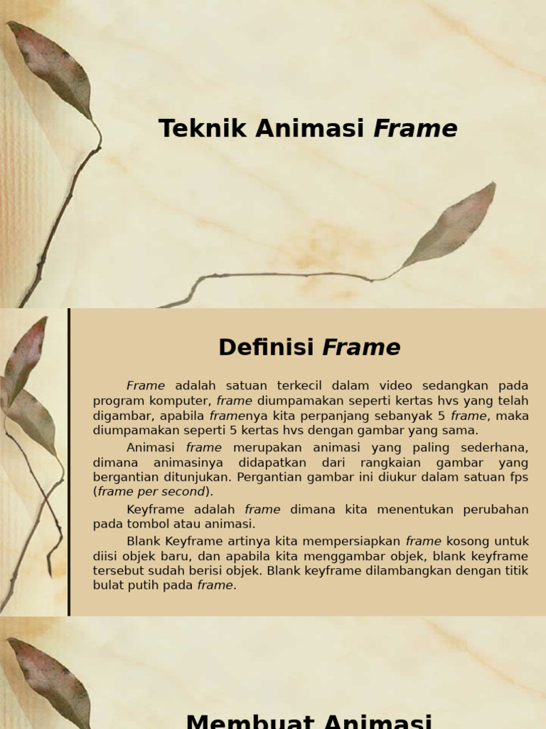 Materi 9_Teknik Animasi Frame | PDF