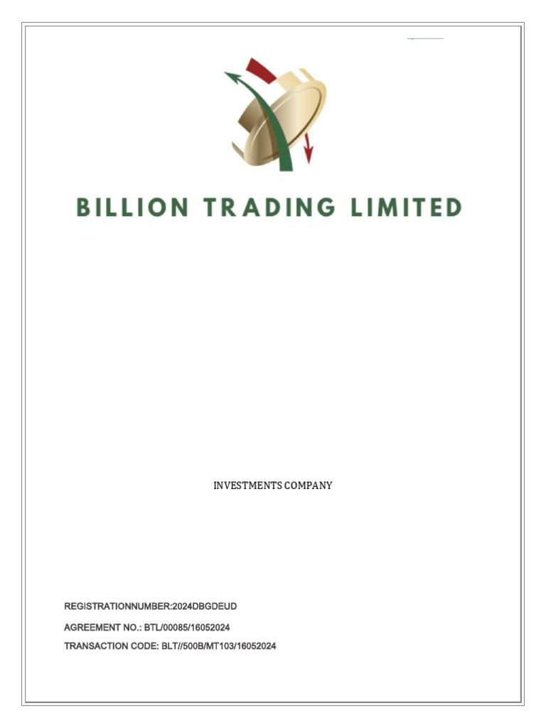 DOA Agreement Billion Trading Limited Uk ?? 100B | PDF | Private Law ...