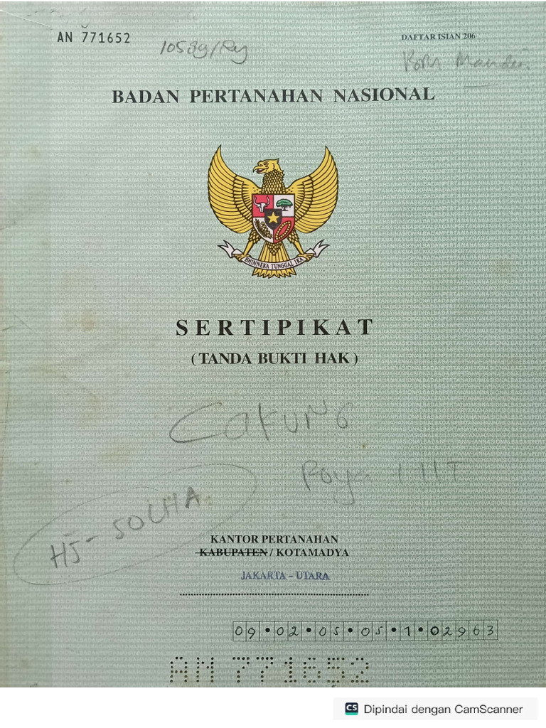Data Aset Cilincing Hj.solha | PDF