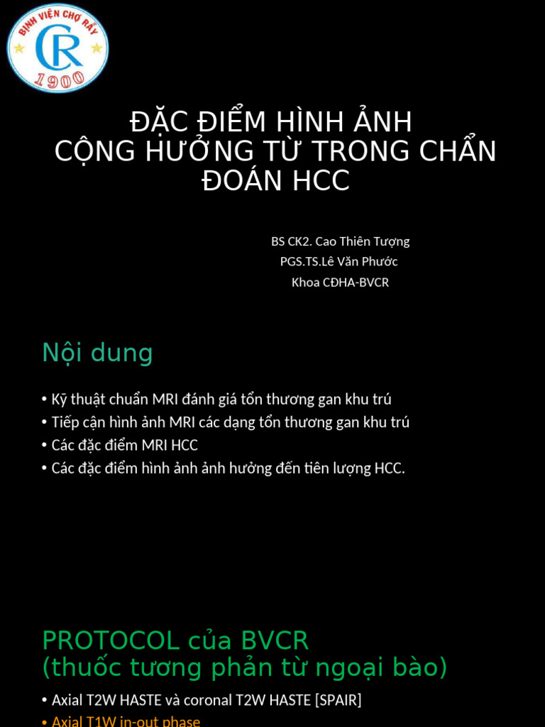 Mri HCC | PDF