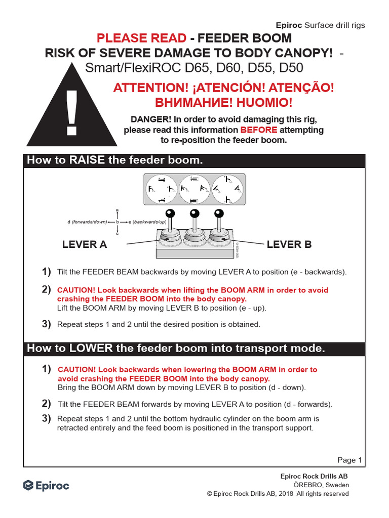 Feeder Boom Warning Notice L Rigs v3 | PDF