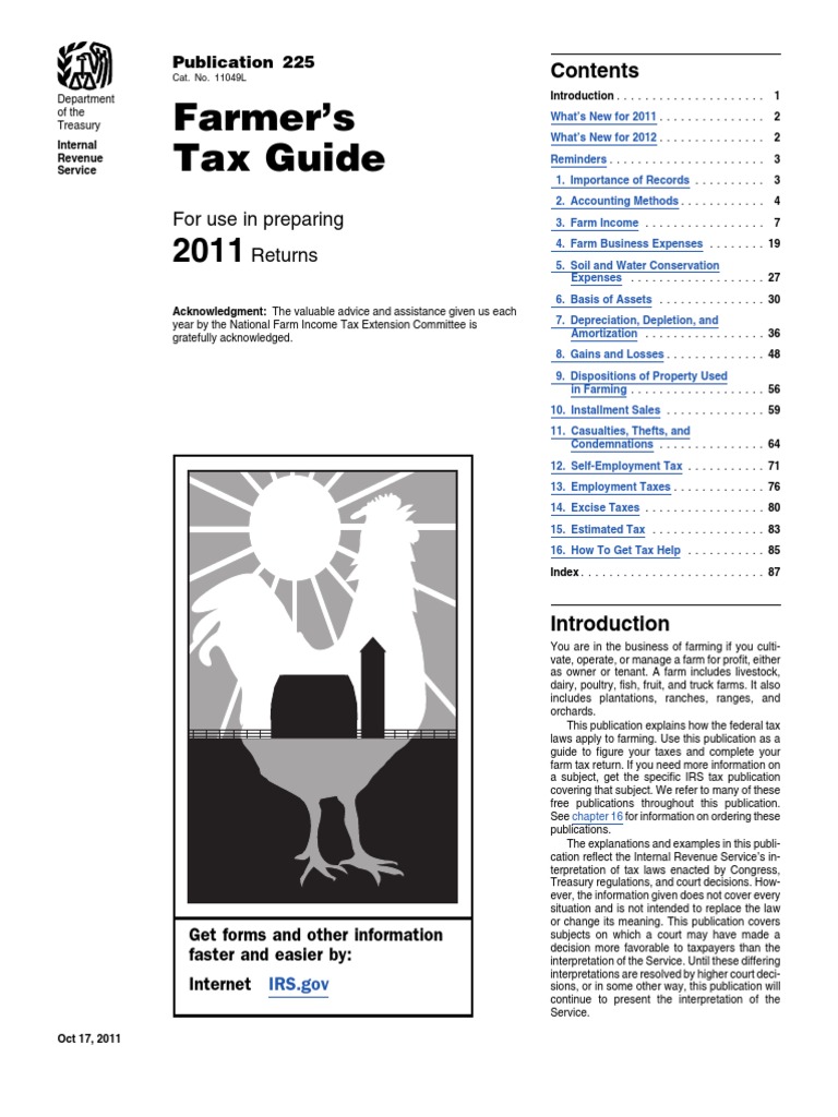 IRS p225 Farmers Tax Guide | PDF | Tax Deduction | Expense