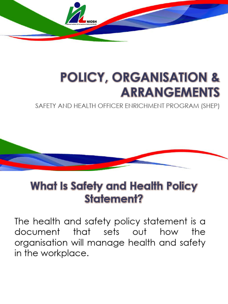 03-Policy Organisation and Arrangements | PDF | Occupational Safety And ...