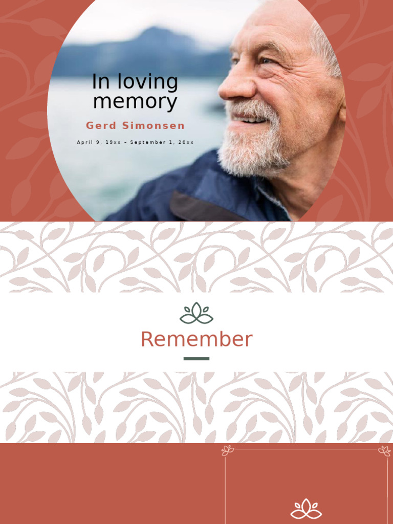 Floral Memorial Album | PDF