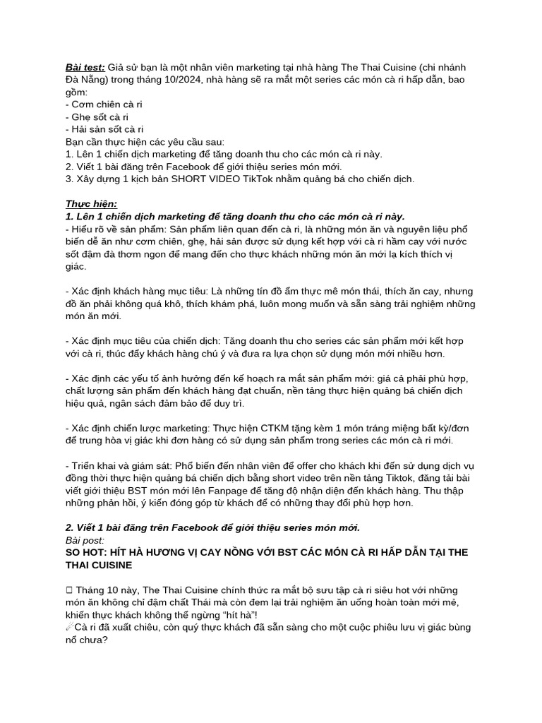 Bài Test - Lương Nguyễn Bảo Châu | PDF