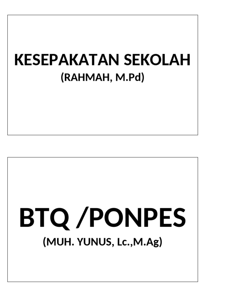 Name Tag Meja PPDB | PDF
