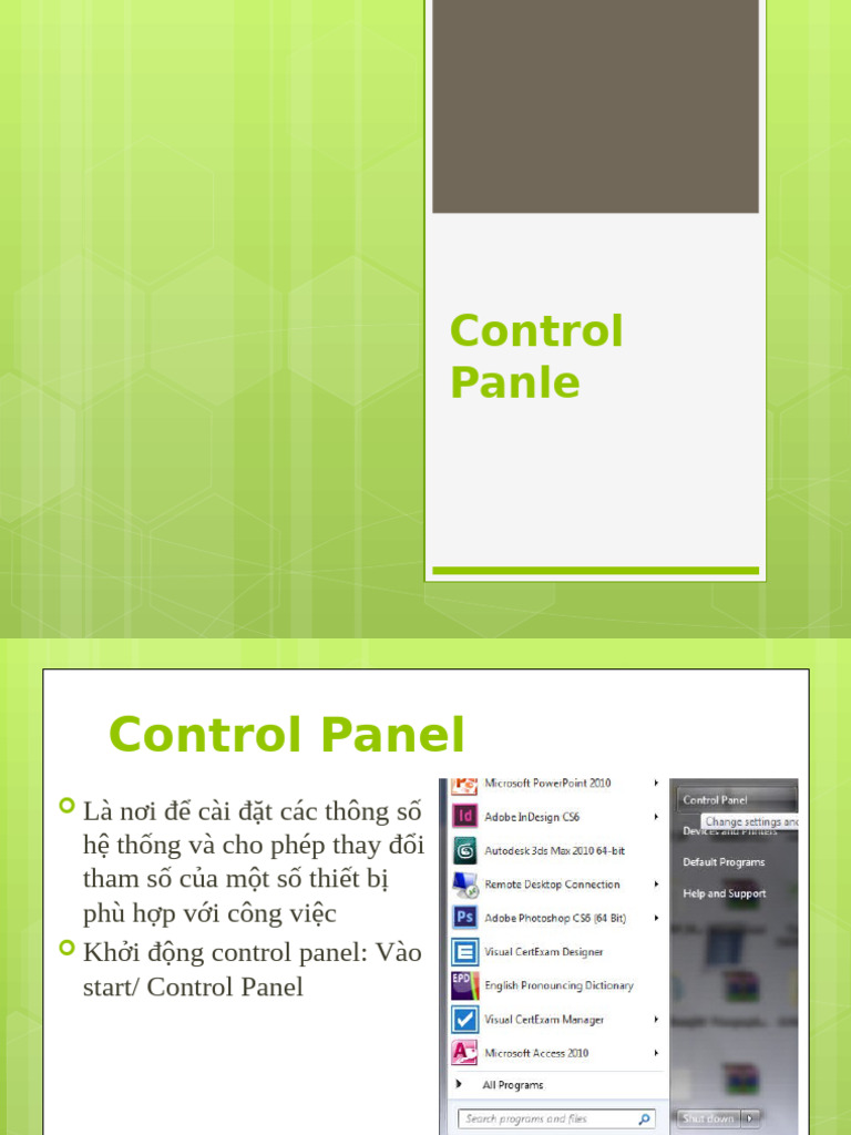 Control Panel | PDF