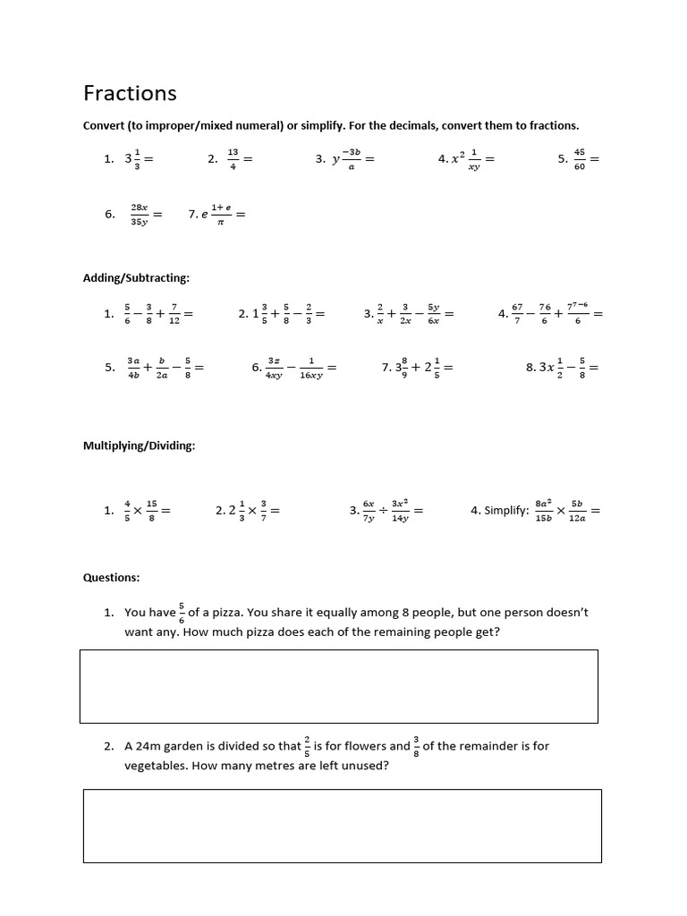 3cdc377e 07bb 47f4 a132 5f05d927a0b5 Harder Fractions Percentages Decimals | PDF ...