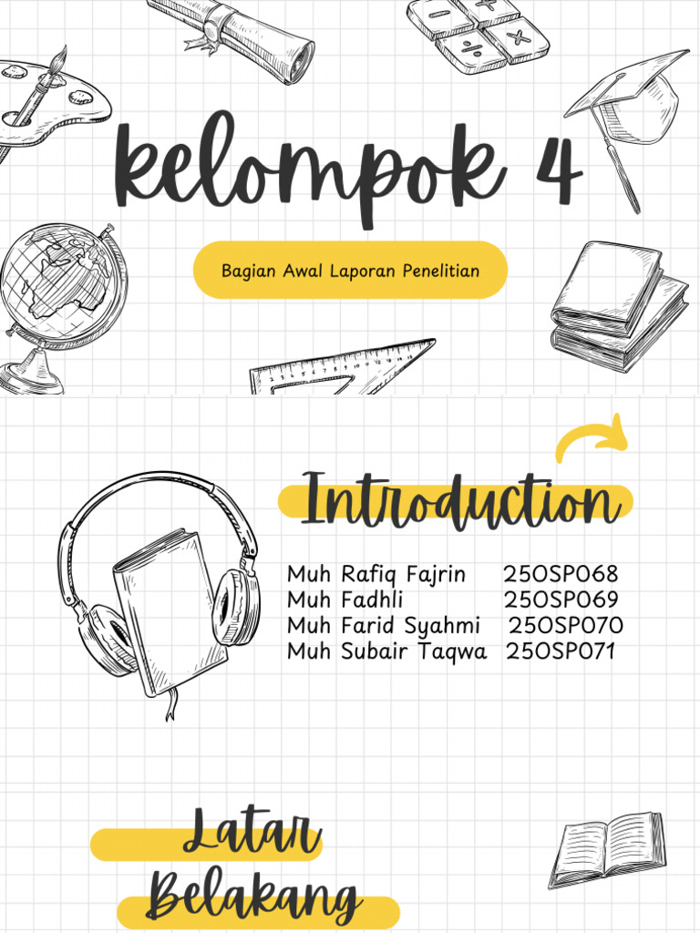 Bagian awal laporan penelitian | PDF