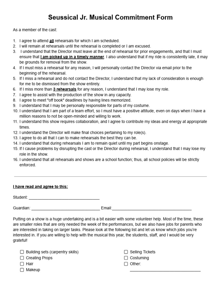 Musical Commitment Form | PDF | Chess | Chess Theory