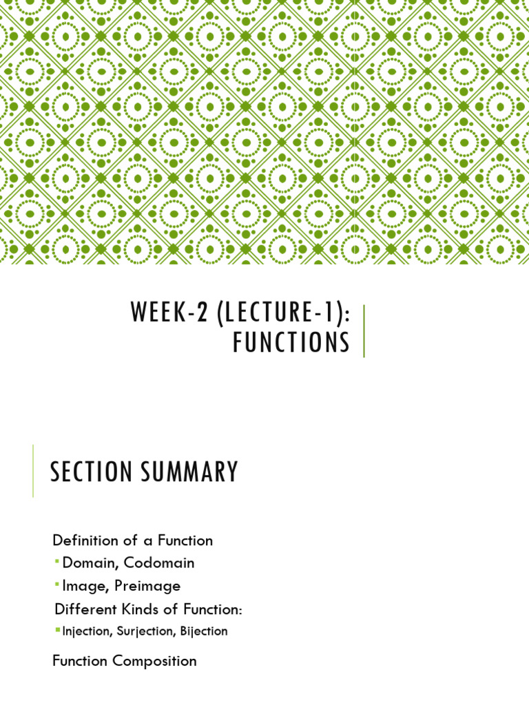 DS Lecture-4 | PDF | Function (Mathematics) | Functions And Mappings