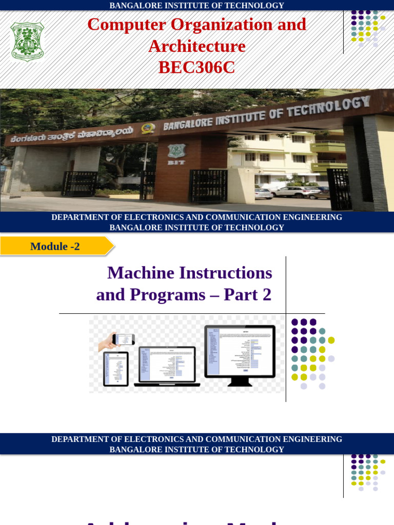 CO Module 2 | PDF | Assembly Language | Input/Output